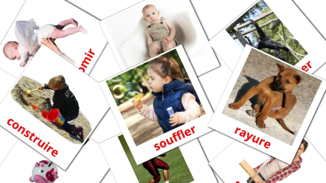 19 FREE Movement verbs Flashcards | PDF | French Words