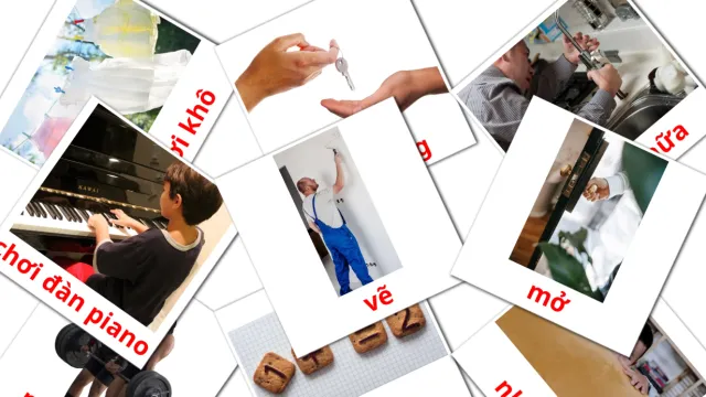 33 FREE Routine verbs Flashcards | PDF | Vietnamese Words