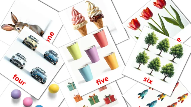 20 Tarjetas de Aprendizaje de Números (1-20) GRATIS en PDF | Imágenes ...