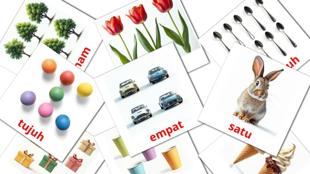 20 FREE Numbers (1-20) Flashcards | PDF | Malay Words