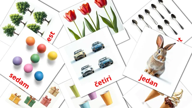 20 FREE Numbers (1-20) Flashcards | PDF | Serbian Words