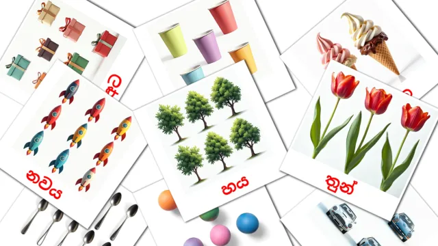 20 FREE Numbers (1-20) Flashcards | PDF | Sinhala Words