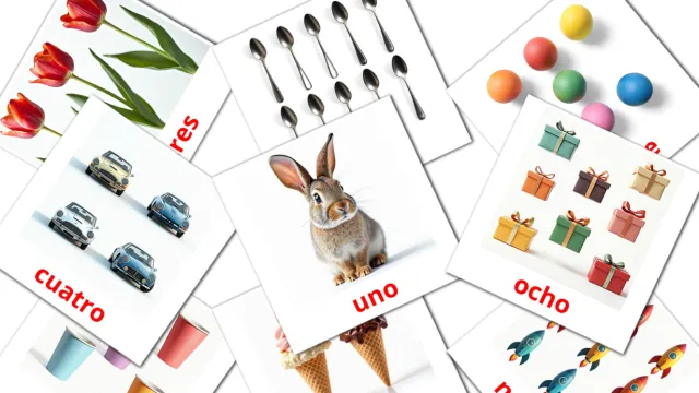 20 Tarjetas de Aprendizaje de Números (1-20) GRATIS en PDF | Imágenes ...