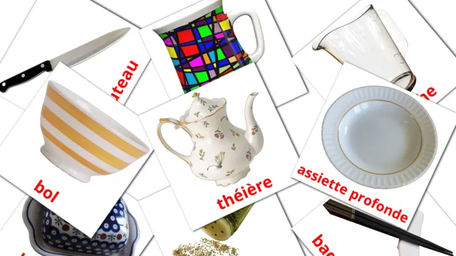 35 Flashcards sur Ustensiles de cuisine en Français | PDF
