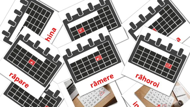 12 FREE Months of the Year Flashcards | PDF | Maori Words