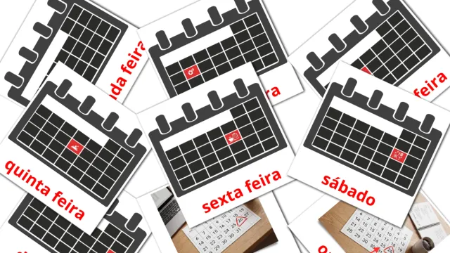 12 FREE Months of the Year Flashcards in 4 PDF formats | Portuguese ...