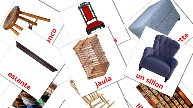 17 FREE Rooms Flashcards in PDF | Spanish Pictures