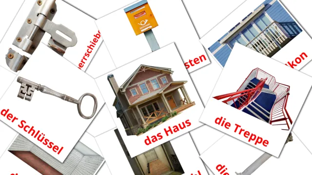 25 Tarjetas de Aprendizaje de La casa GRATIS en PDF | Imágenes en Español