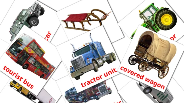 18 FREE Water transport Flashcards in PDF | English Pictures