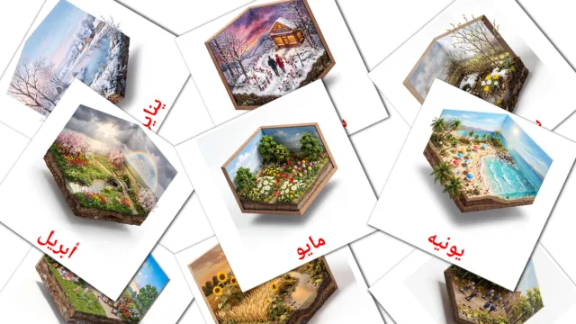 12 FREE Months of the Year Flashcards | PDF | English Words