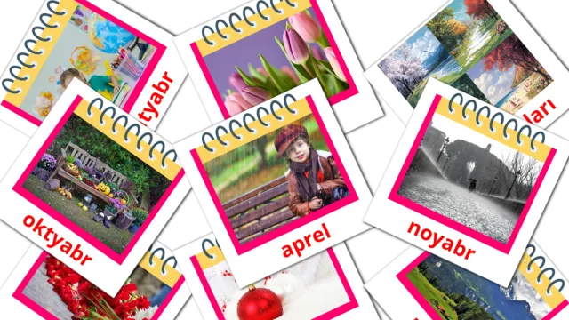 12 FREE Months of the Year Flashcards | PDF | Afrikaans Words