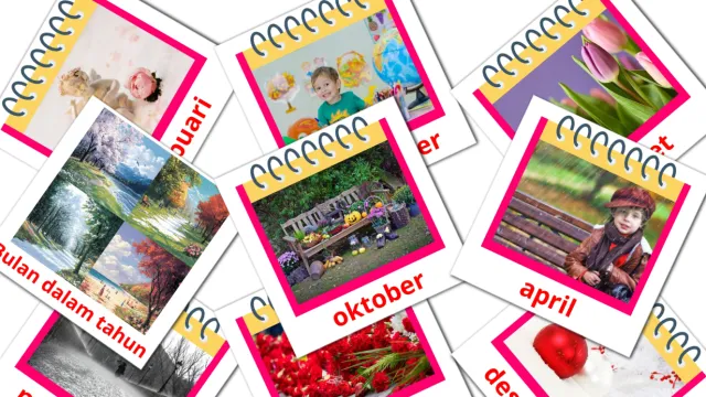 12 FREE Days of Week Flashcards | PDF | Indonesian Words