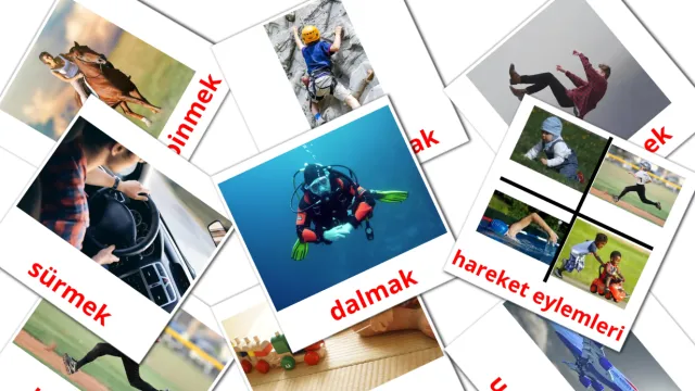 132 Бесплатных Картинок Глаголы для Обучения на Турецком | PDF