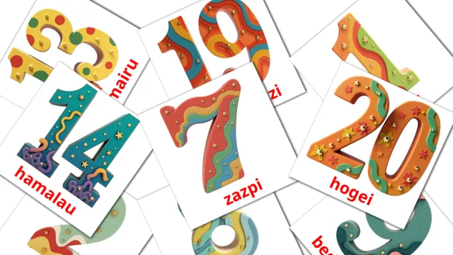 10 FREE Counting Flashcards | PDF | Basque Words