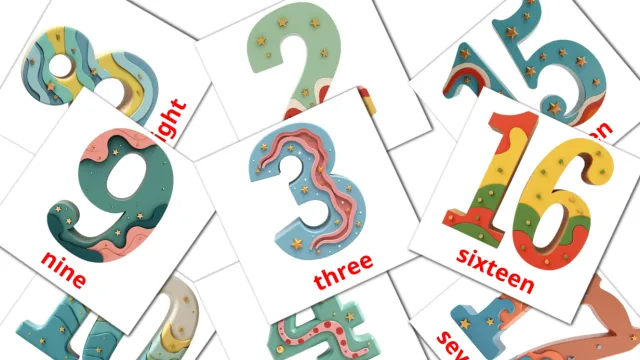 10 FREE Counting Flashcards | PDF | English Words