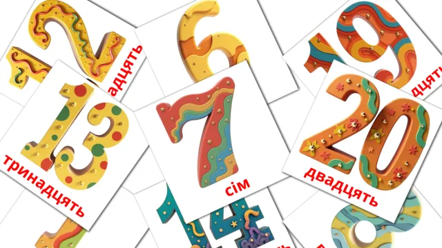 10 FREE Counting Flashcards | PDF | Ukrainian Words