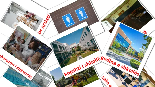17 FREE School building Flashcards | PDF | English Words