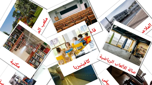 17 FREE School building Flashcards | PDF | English Words