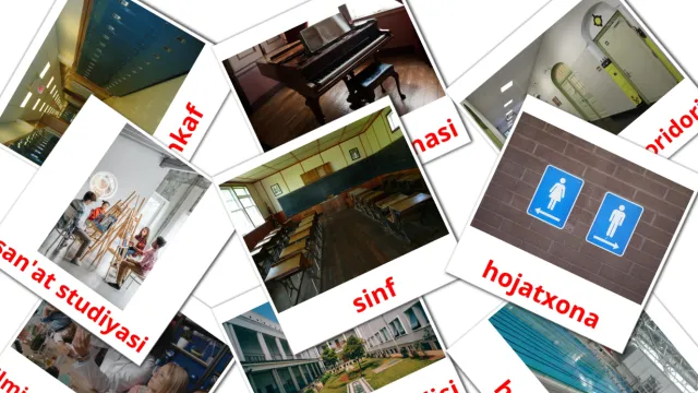 36 FREE Classroom objects Flashcards | PDF | Uzbek Words
