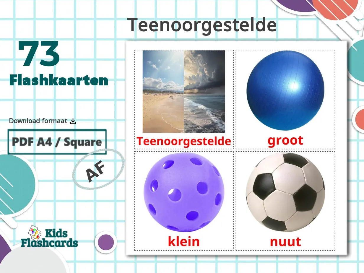 73 GRATIS Tegenstellingen Leerkaarten voor Kinderen in 4 PDF formaten ...