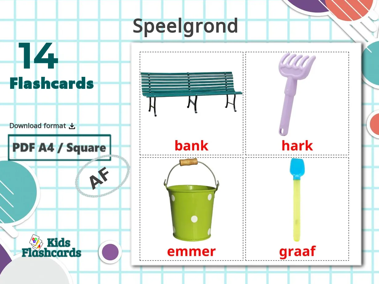 14 Printable Playground Flashcards in Afrikaans (Free PDF)
