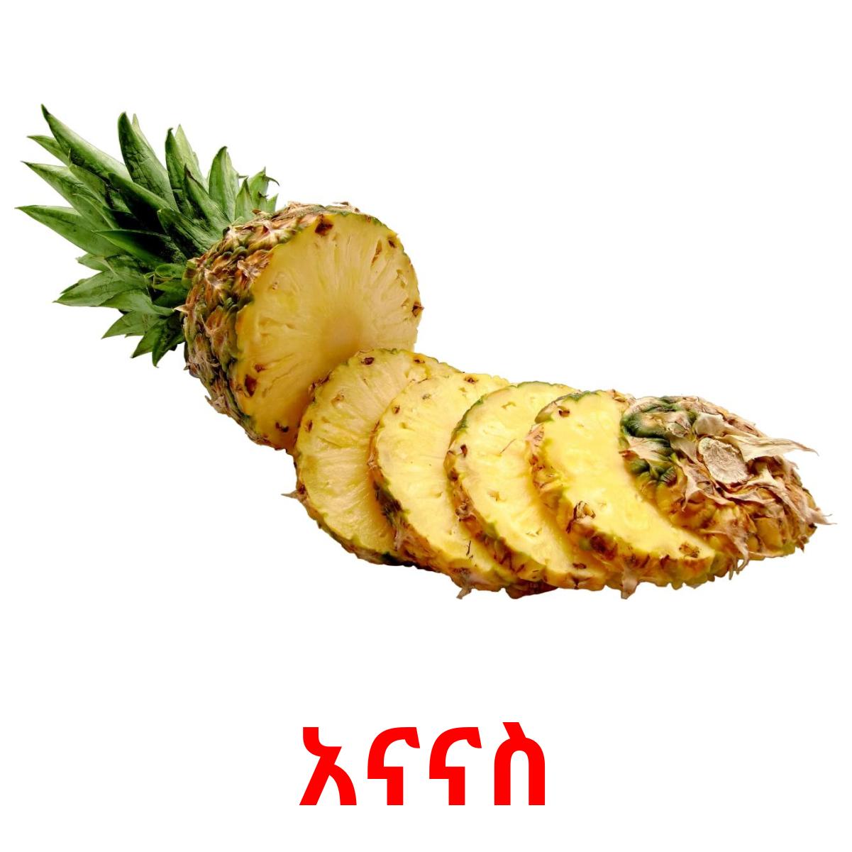 21 Printable Fruits Flashcards in Amharic (Free PDF)