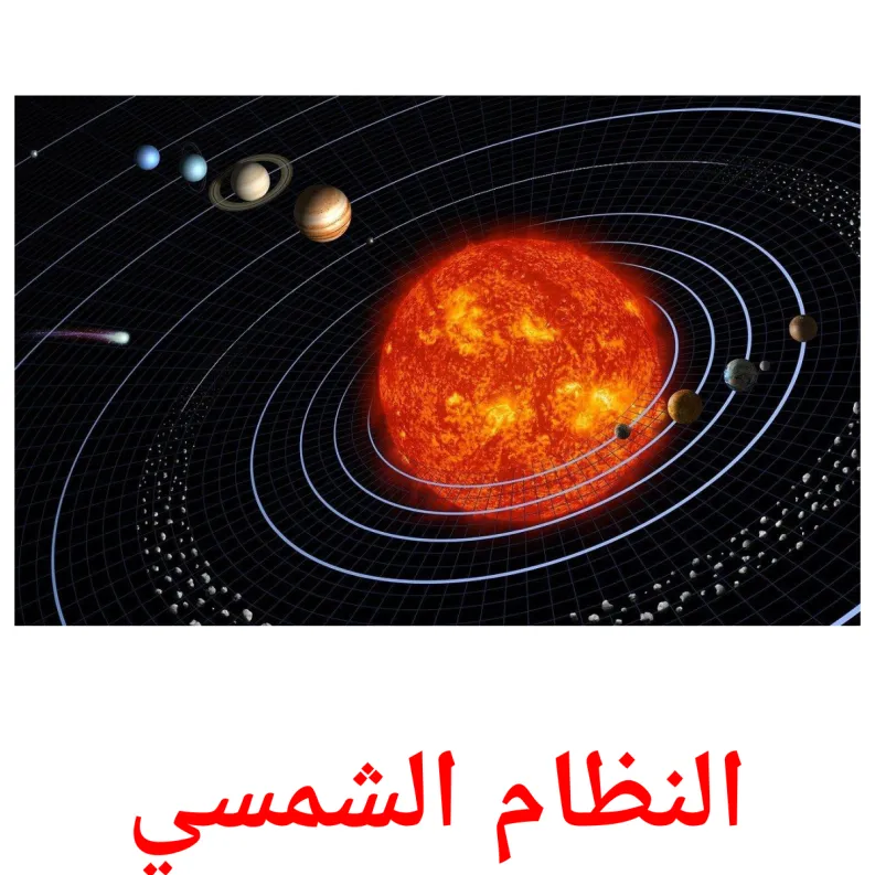 21 FREE Solar System Flashcards in 4 PDF formats | Arabic Pictures