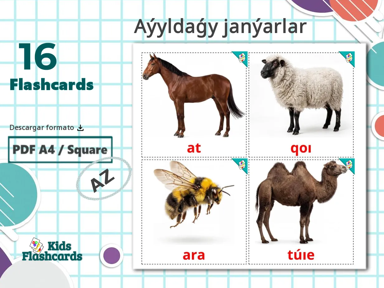 16 Tarjetas de Aprendizaje de Animales en la Granja GRATIS en PDF ...