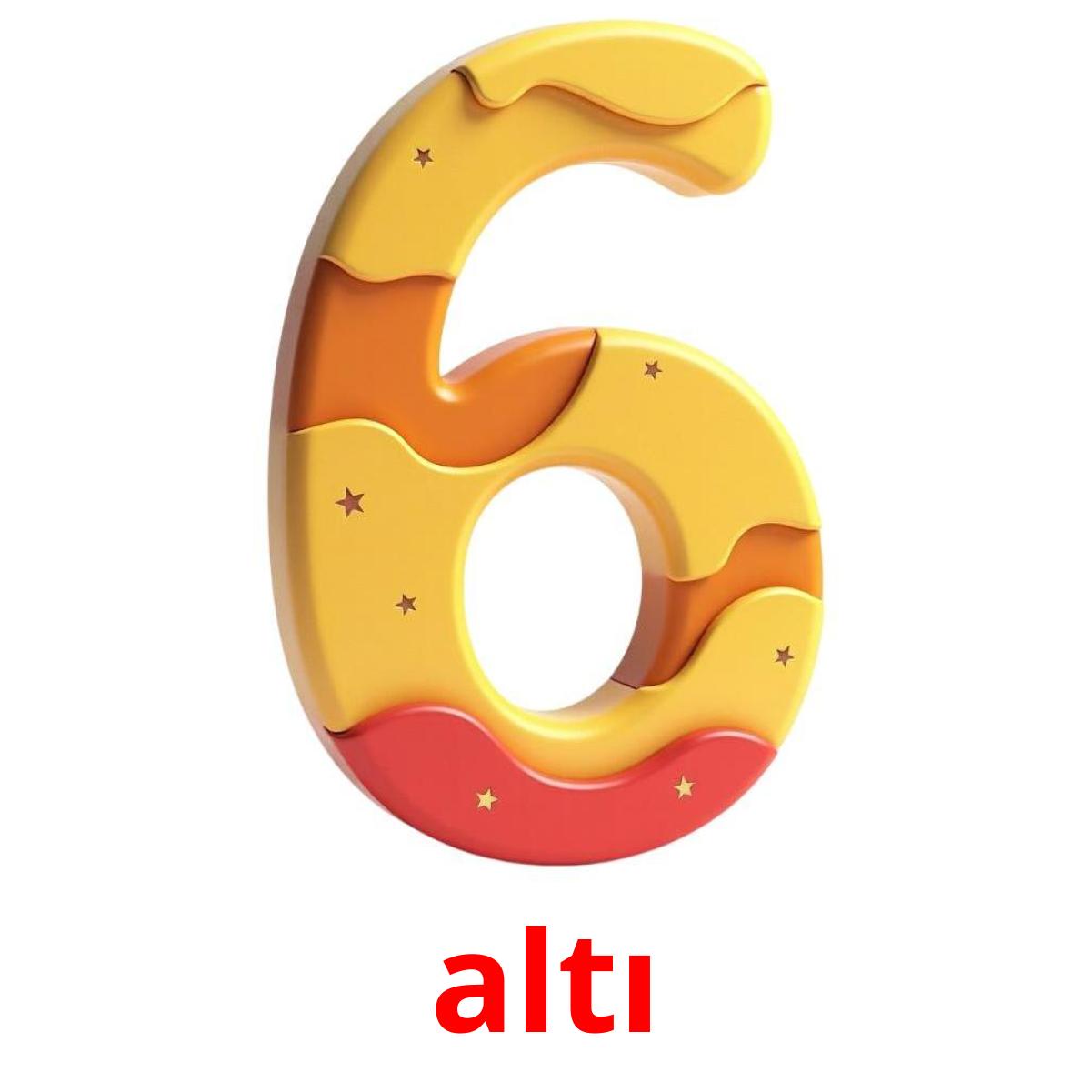 20 Printable Numbers (1-20) Flashcards in Azerbaijani (Free PDF)