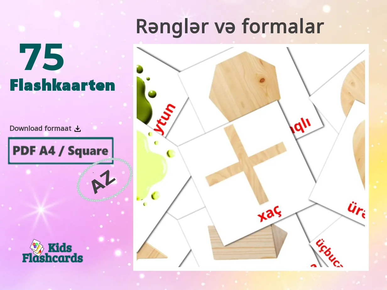 75 GRATIS Kleuren en vormen Leerkaarten voor Kinderen in het ...