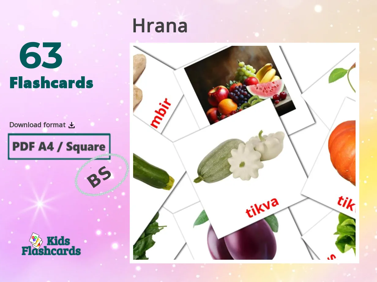 63 FREE Bosnian Food Flashcards | PDF