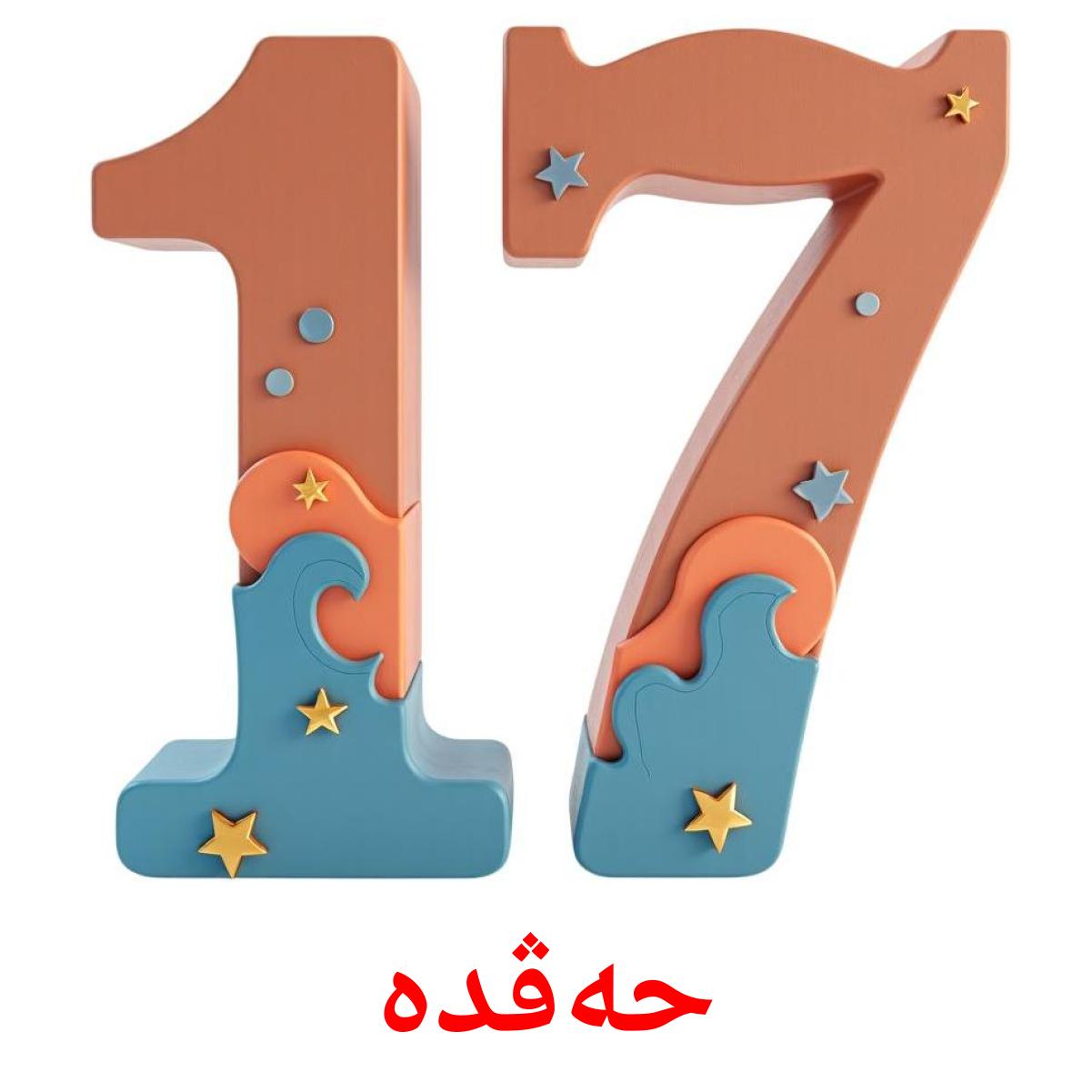 20 Printable Numbers (1-20) Flashcards in Kurdish(sorani) (Free PDF)