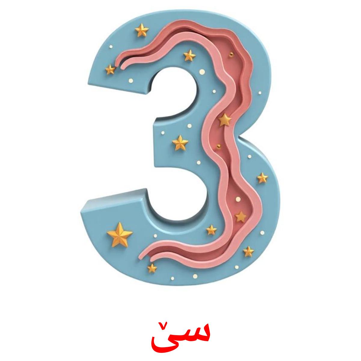 20 Printable Numbers (1-20) Flashcards in Kurdish(sorani) (Free PDF)