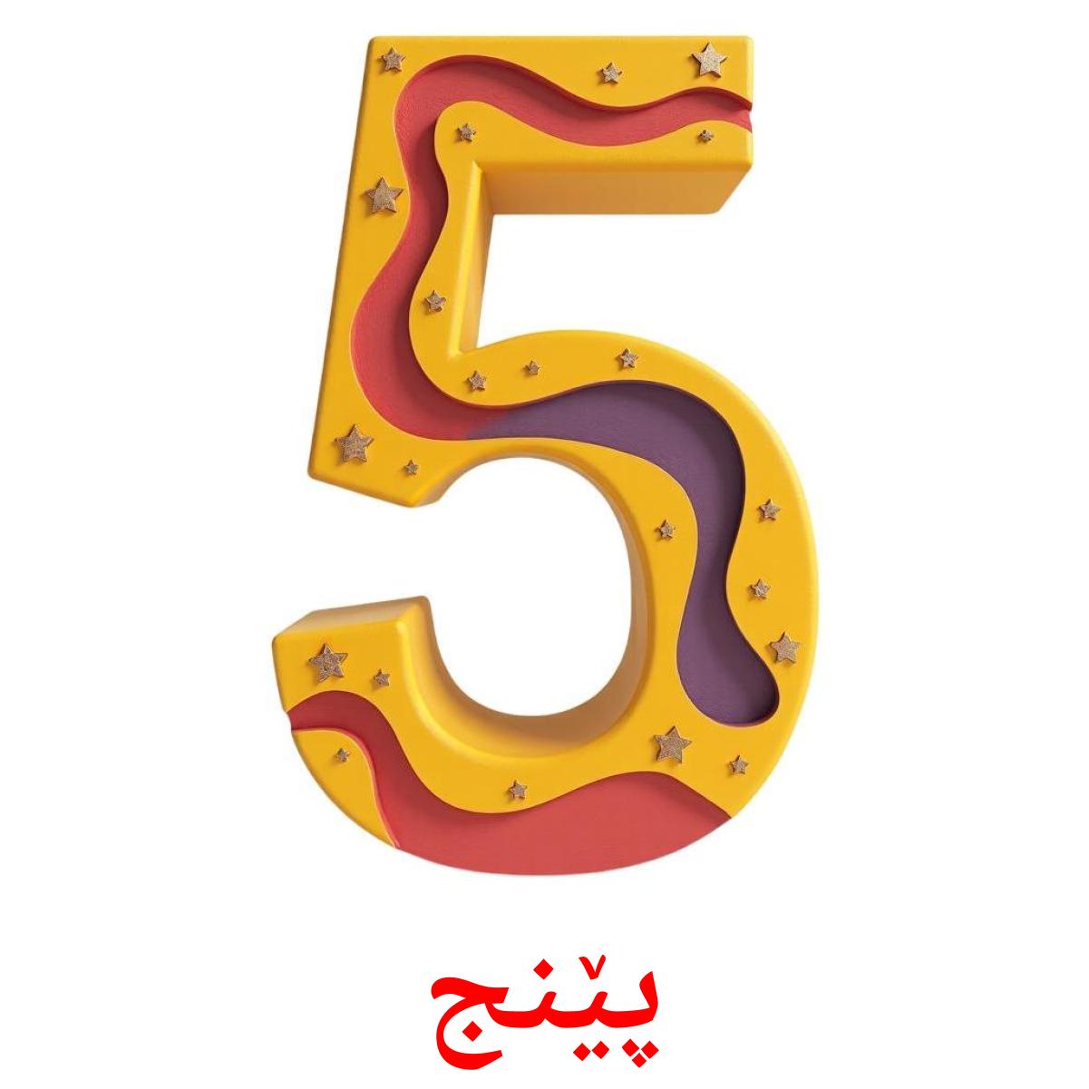 20 Printable Numbers (1-20) Flashcards in Kurdish(sorani) (Free PDF)