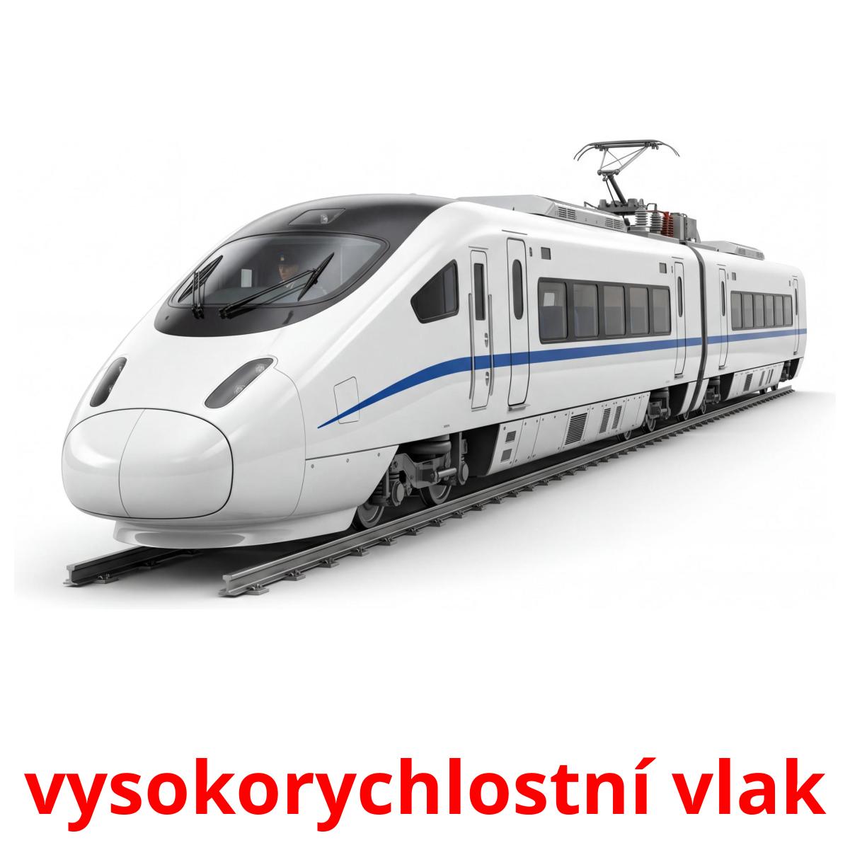 19 Printable Rail transport Flashcards in Czech (Free PDF)