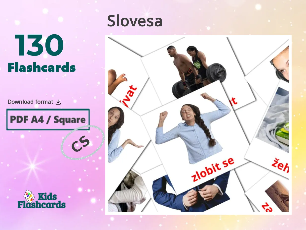 130 FREE Czech Verbs Flashcards | PDF