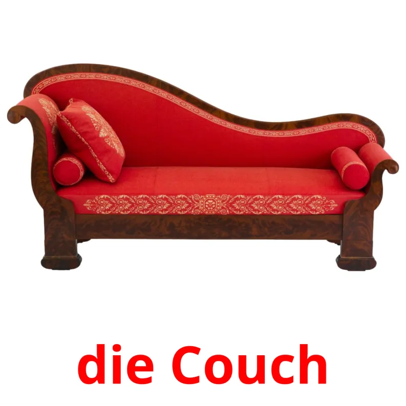 28 FREE Furniture Flashcards | PDF | German Words