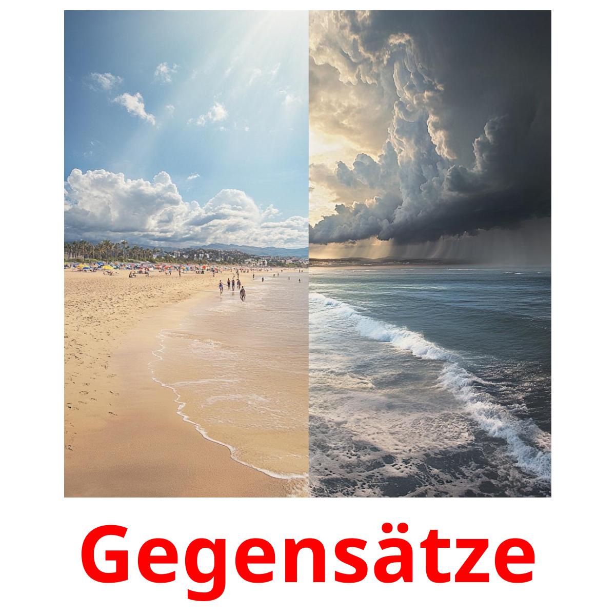 73 Printable Opposites Flashcards in German (Free PDF)