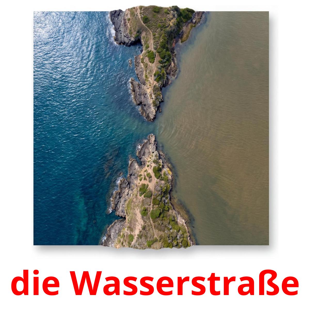 30 Printable Bodies of Water Flashcards in German (Free PDF)