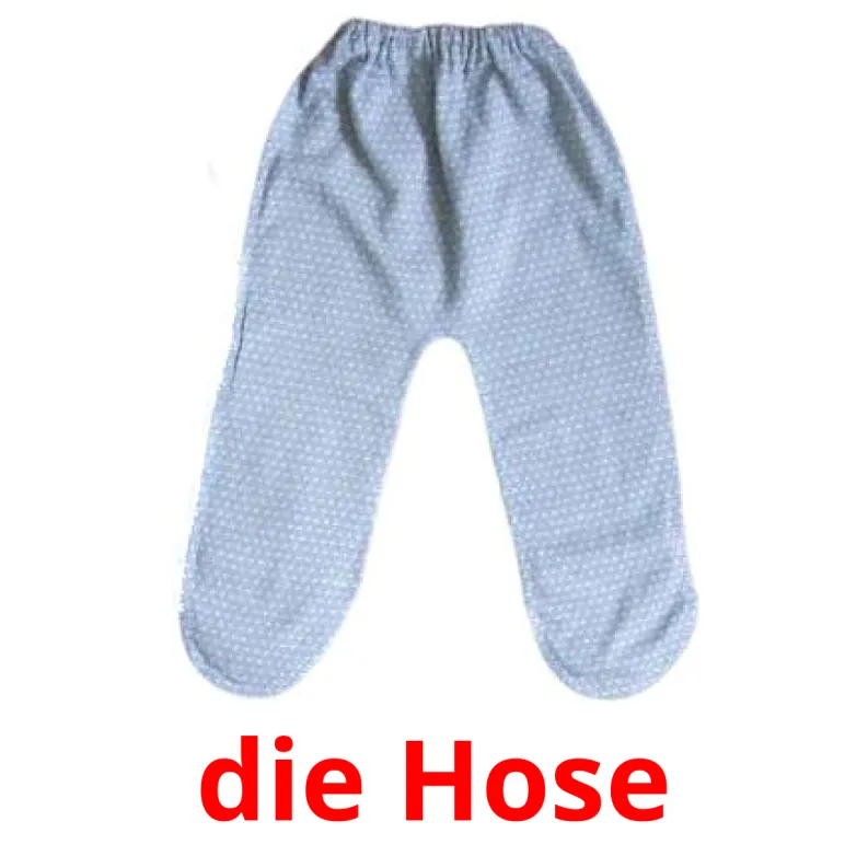 11 FREE Baby clothes Flashcards | PDF | German Words