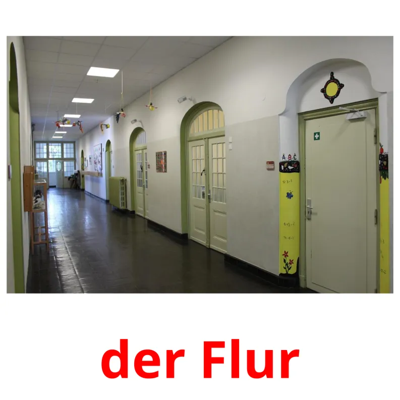17 FREE School building Flashcards | PDF | German Words