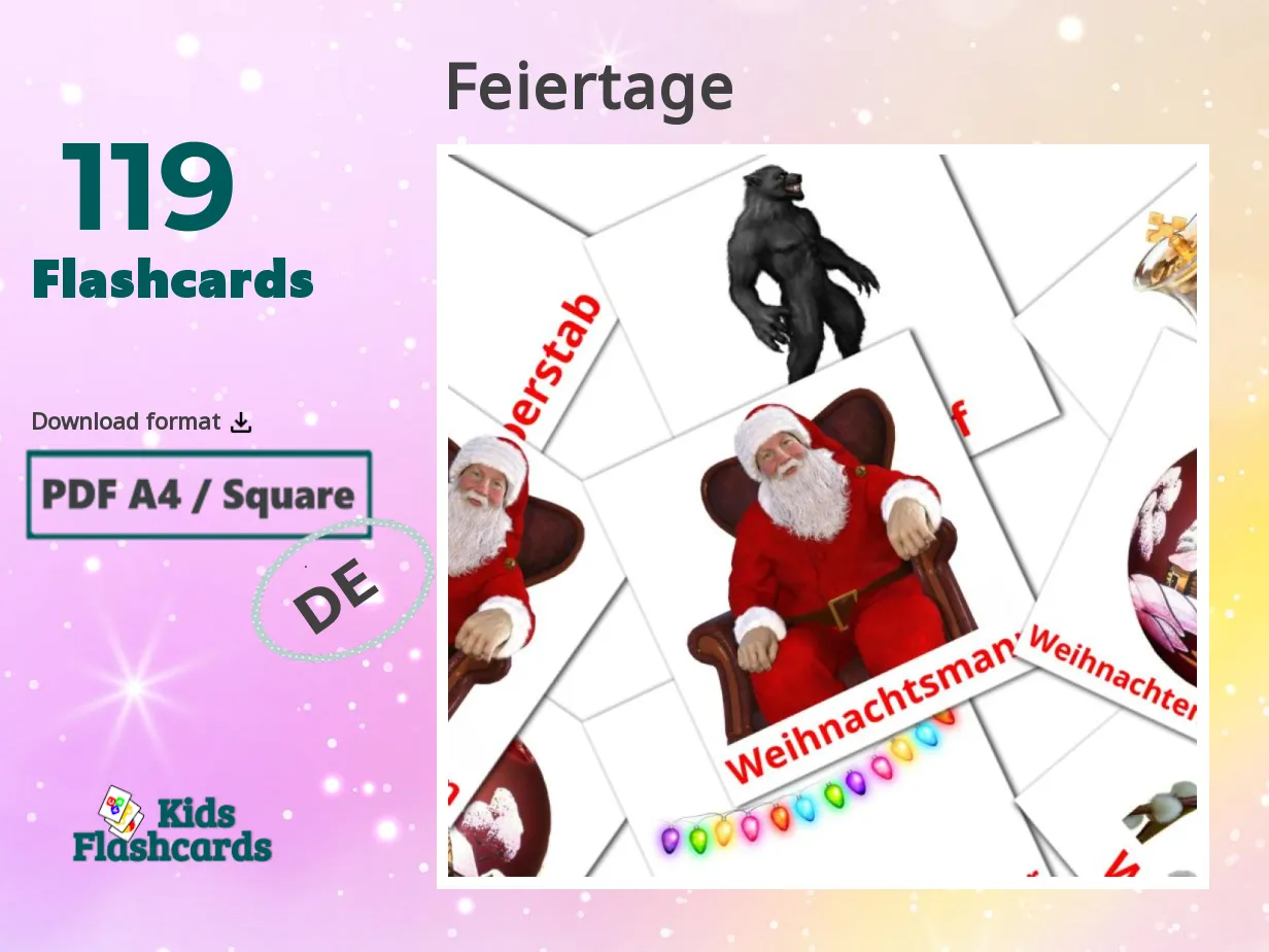 119 FREE German Holidays Flashcards | PDF