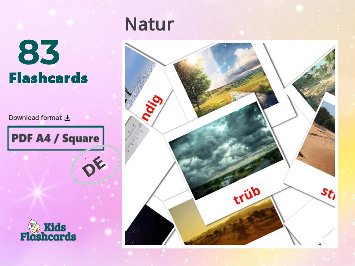 83 FREE German Nature Flashcards | PDF
