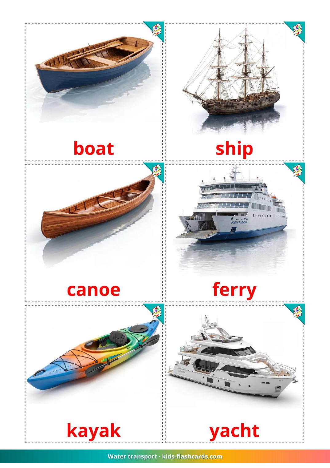 What Is Water Transportation For Kindergarten Transport Informations Lane