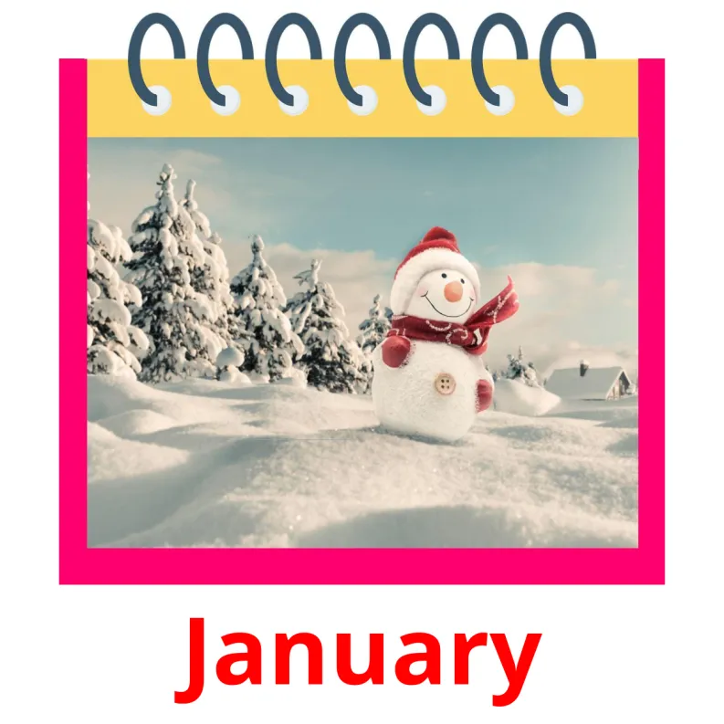12 FREE Months of the Year Flashcards | PDF | English Words