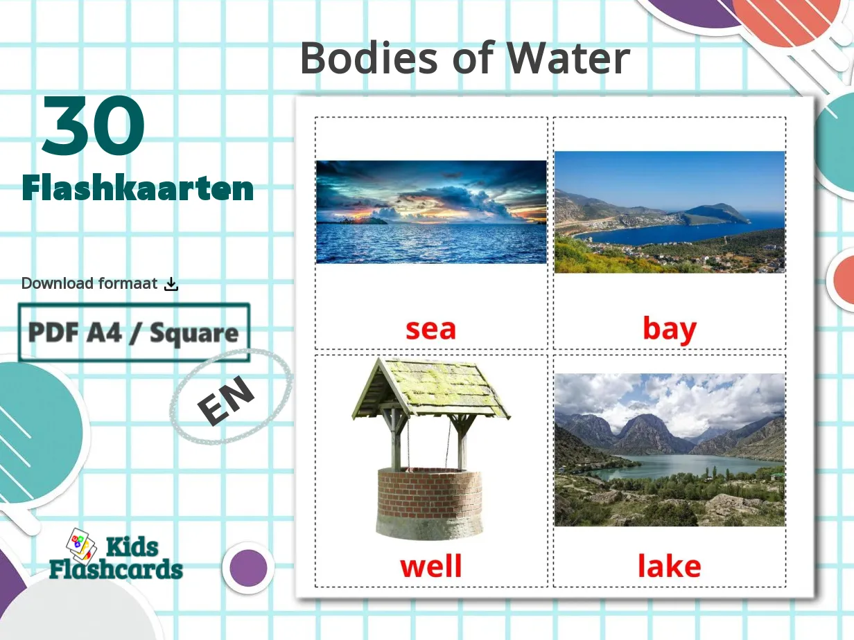 30 GRATIS Waterlichamen Leerkaarten voor Kinderen in 4 PDF formaten ...