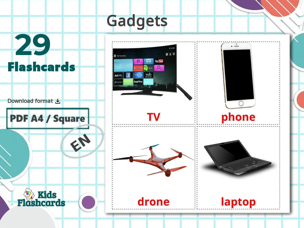 29 FREE Gadgets Flashcards | PDF | English Words