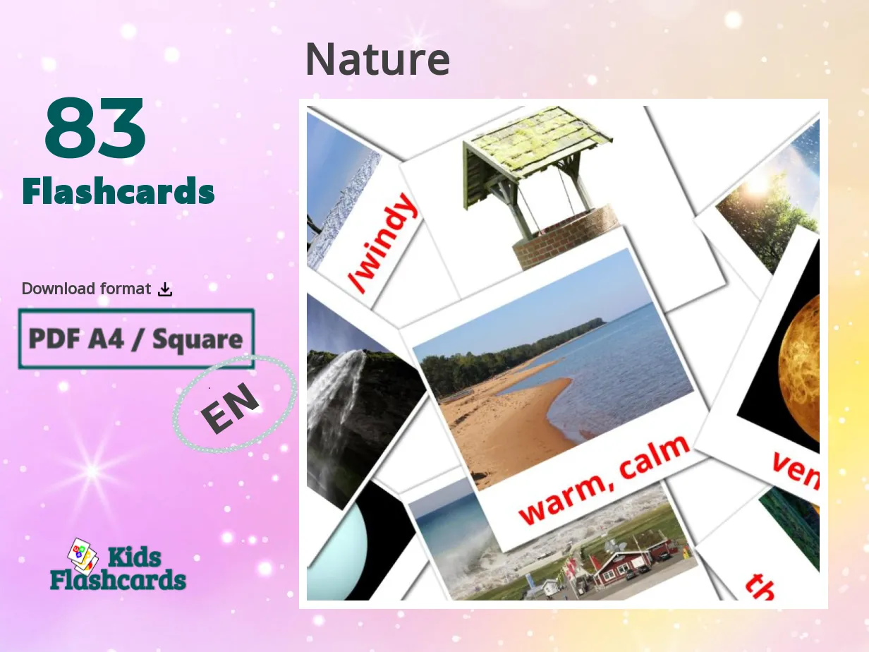 83 FREE English Nature Flashcards | PDF