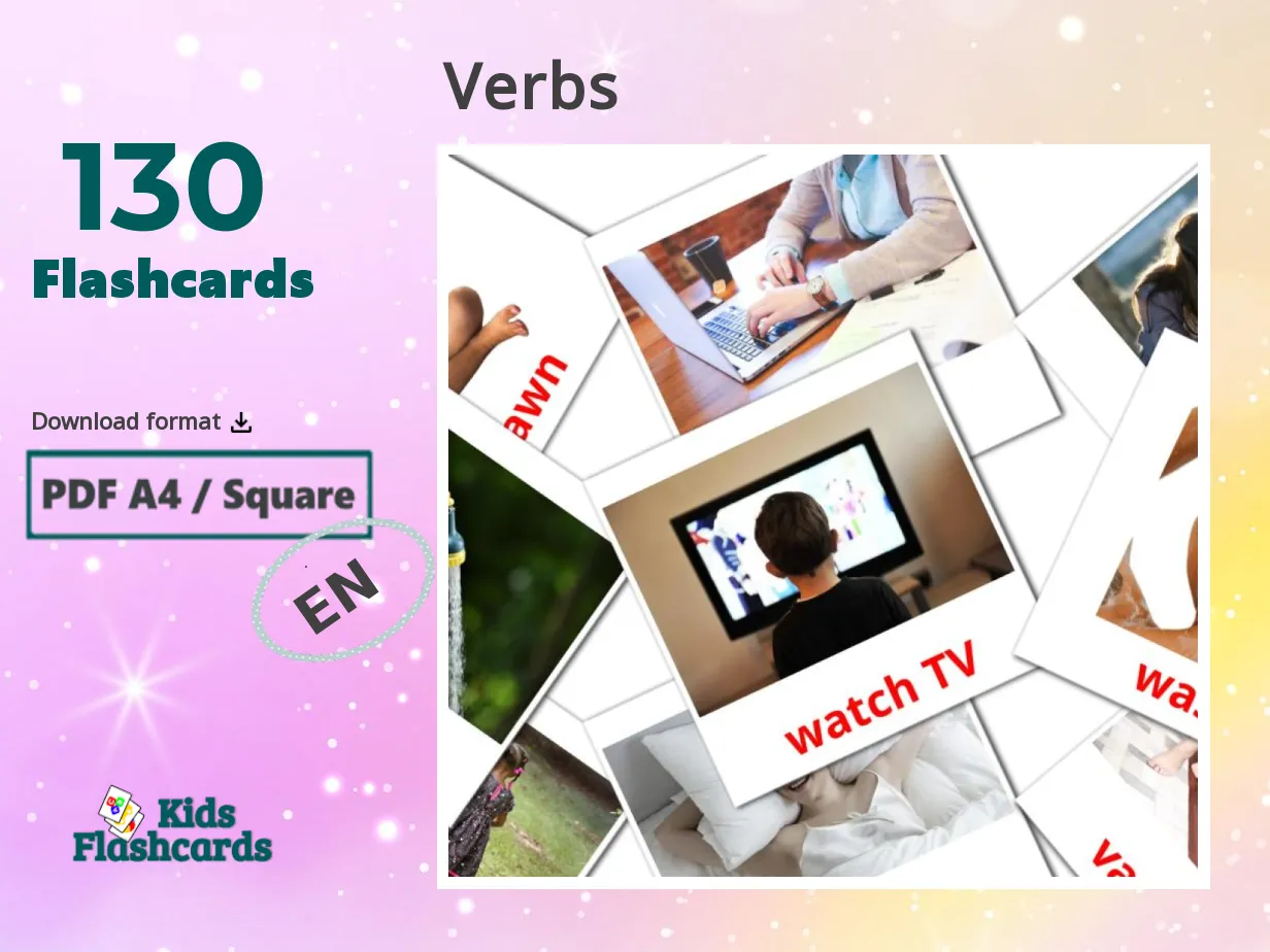130 FREE English Verbs Flashcards | PDF