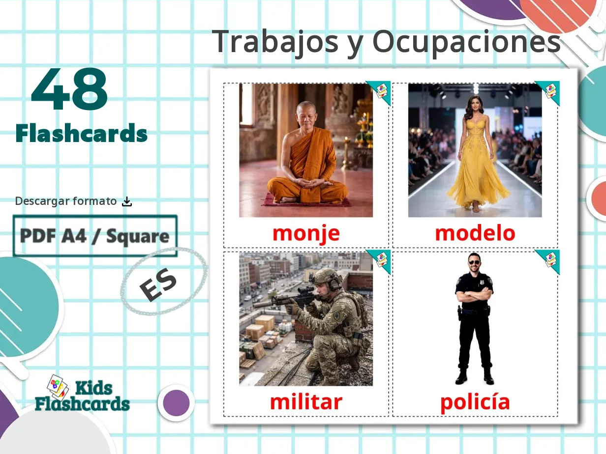 48 Tarjetas de Aprendizaje de Trabajos y Ocupaciones GRATIS en PDF ...
